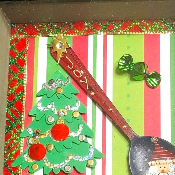 Handmade | Wall Decor | Christmas 5x7 Shadow Box Of Art With Painted ...